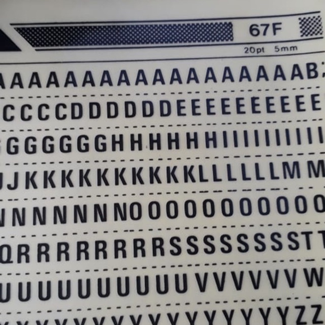 Jual Rugos huruf macam2 ukuran type mulai 1.7 mm sd 5 mm satuan ...