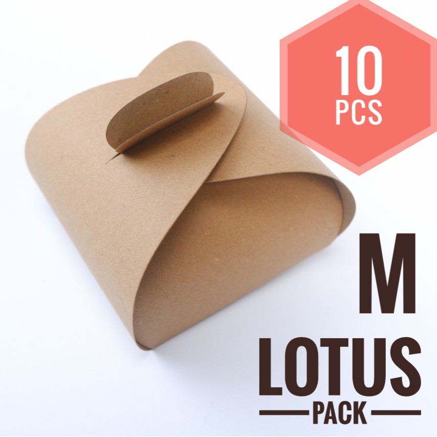 Jual [HARGA 10 PCS] LOTUS PACK KRAFT / kotak kue / kotak permen / box ...