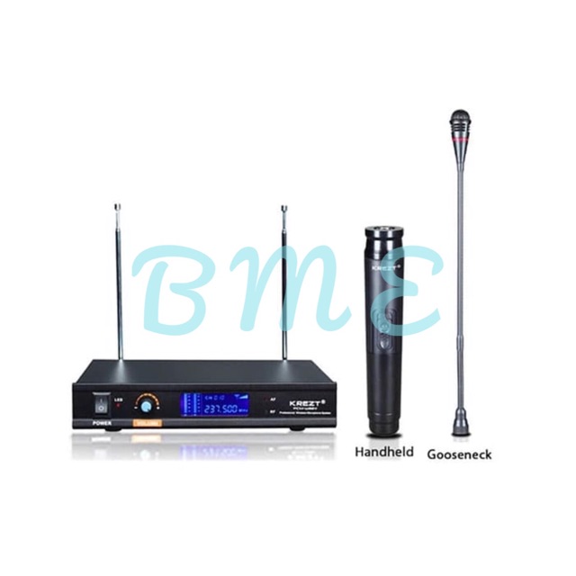 Jual Microphone Podium / Pidato / Condenser Wireless Krezt PCM-W66V ...