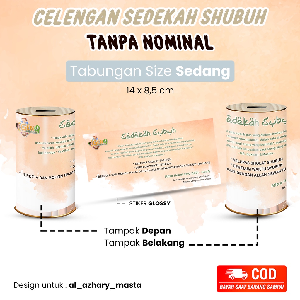 Jual CELENGAN SEDEKAH SHUBUH | KENCLENGAN | CELENGAN AMAL | CELENGAN ...