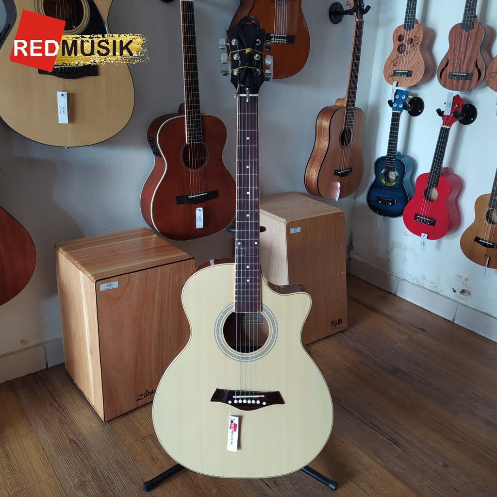 Jual Gitar Akustik Elektrik Pemula baru belajar | Shopee Indonesia