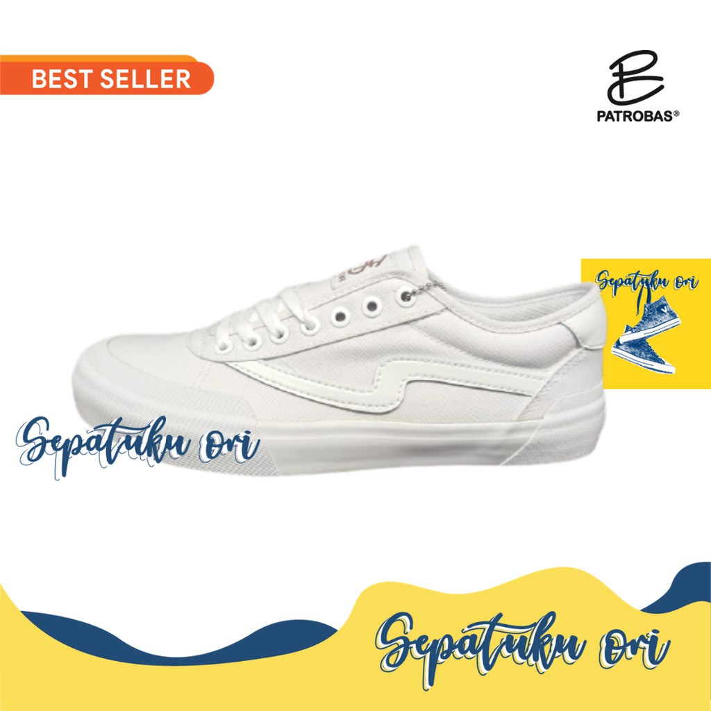 Jual Sepatu Sneakers Patrobas New Ivan Low Full Triple White Putih ...