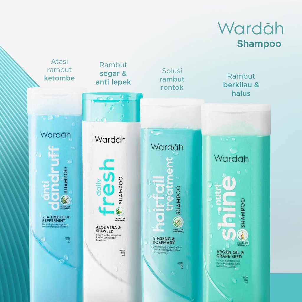 Jual Wardah Shampoo Hairfall - Nutri Shine - Daily Fresh - Anti ...