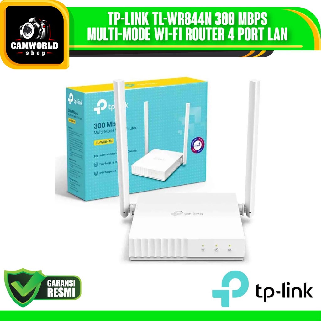 Jual TP-Link TL-WR844N 300 Mbps Multi-Mode Wi-Fi Router 4 Port LAN ...