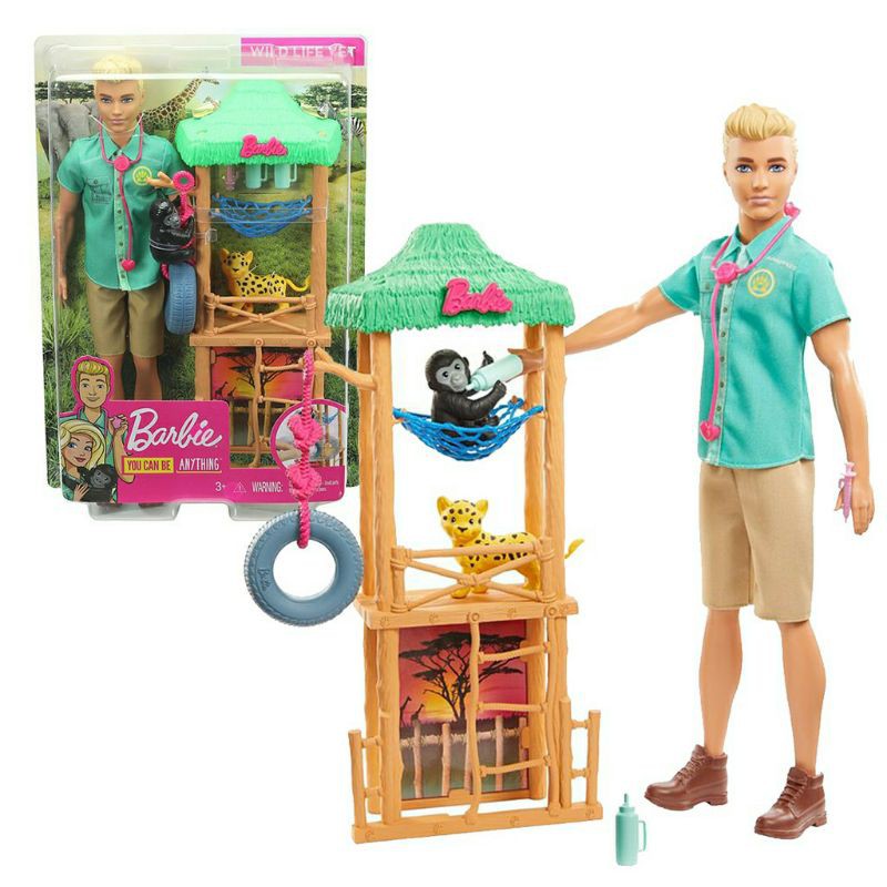 Jual Barbie Ken Wildlife Vet Playset | Shopee Indonesia
