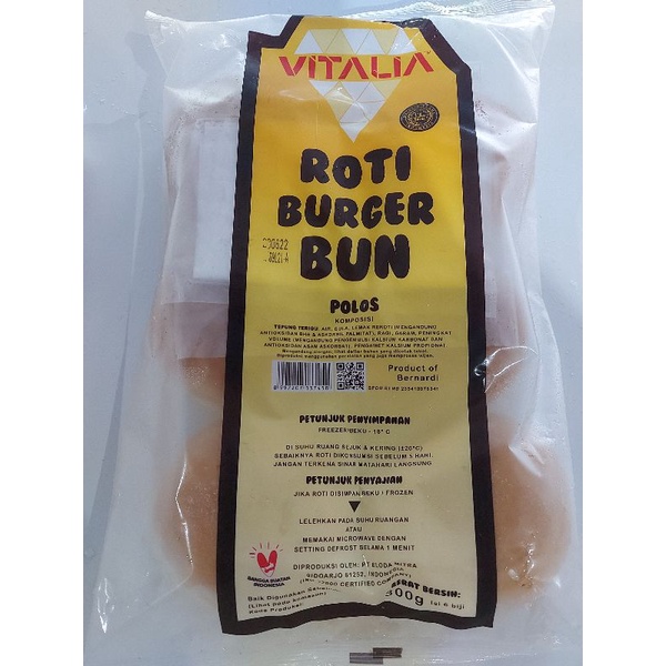 Jual ROTI BURGER VITALIA / ROTI BURGER FROZEN FOOD | Shopee Indonesia