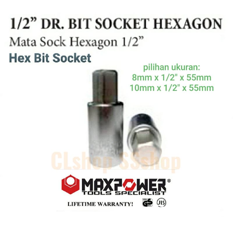 Jual MATA OBENG KETOK HEX BIT 8mm 10mm kunci L hexagon treker gedor ...