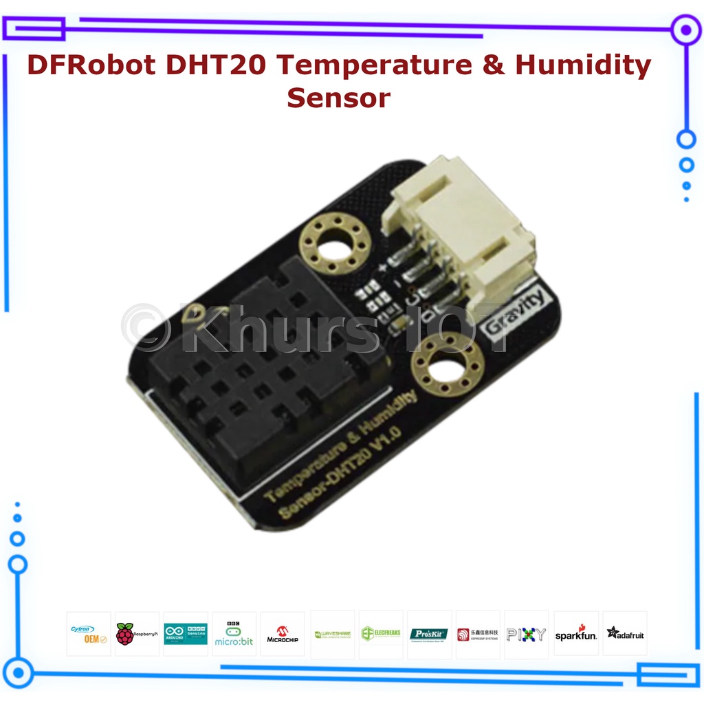 Jual Dfrobot Gravity Dht20 Temperature And Humidity Sensor For Arduino 6929