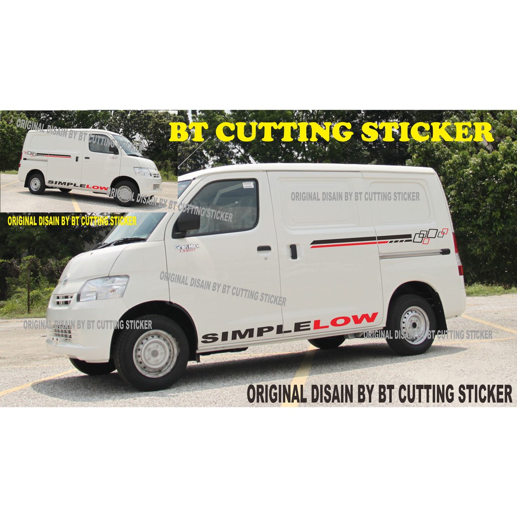 Jual BT stiker simple low stiker mobil gran max sticker mobil daihatsu ...