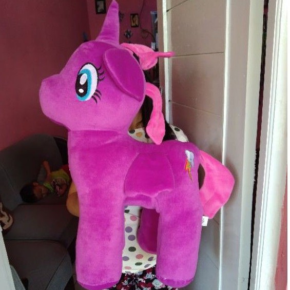 Jual BONEKA KUDA PONI UNICORN JUMBO MY LITTLE PONY HORSE DOLL UNGU ...