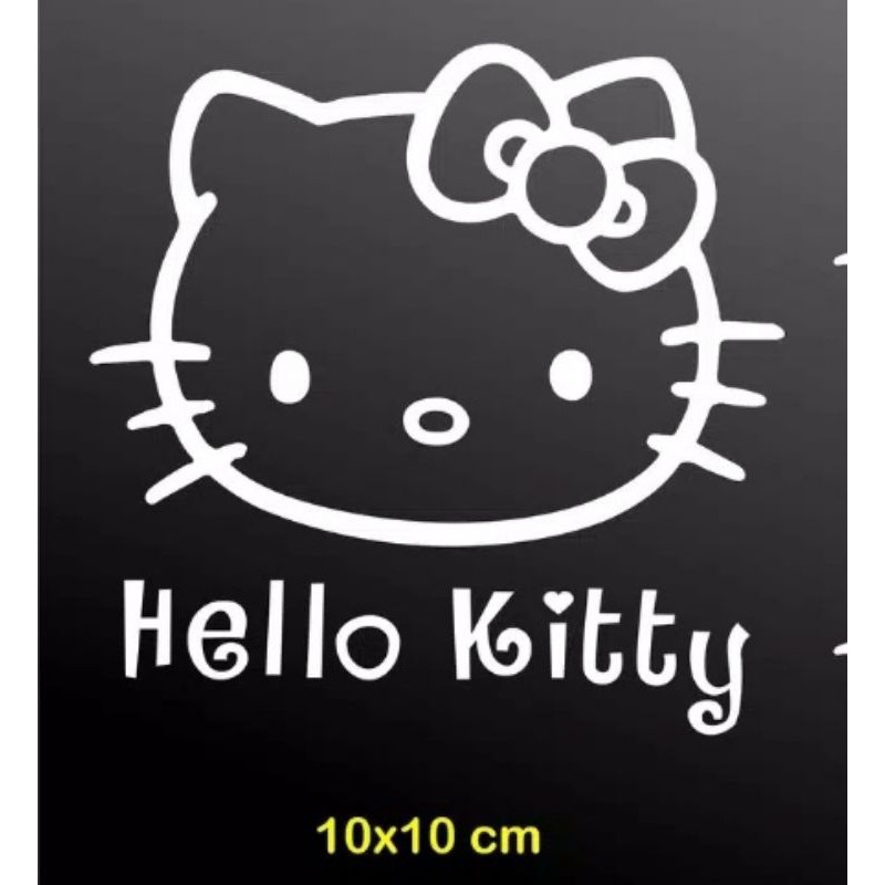 Jual Stiker Cutting Hello Kitty Cutting Sticker - Putih | Shopee Indonesia
