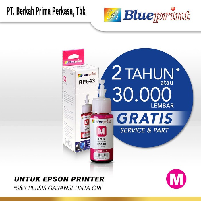 Jual Tinta Epson Original BLUEPRINT 664 For Printer Epson L120 L220 L350 70ml - Varian | Shopee ...