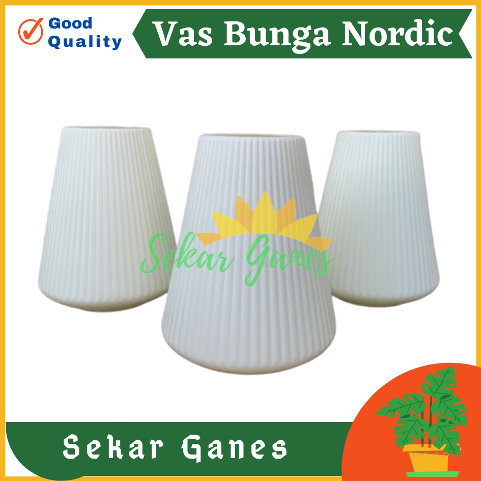 Jual PROMO NKT VAS BUNGA NORDIC Vas Bunga Tanaman Aesthetic Imitasi ...