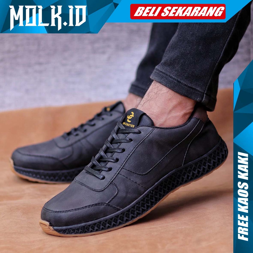 Jual MOLK|Sepatu Kasual Sneakers Pria Original Distro Kulit Syintetik Kerja Kantor Kuliah Main ...