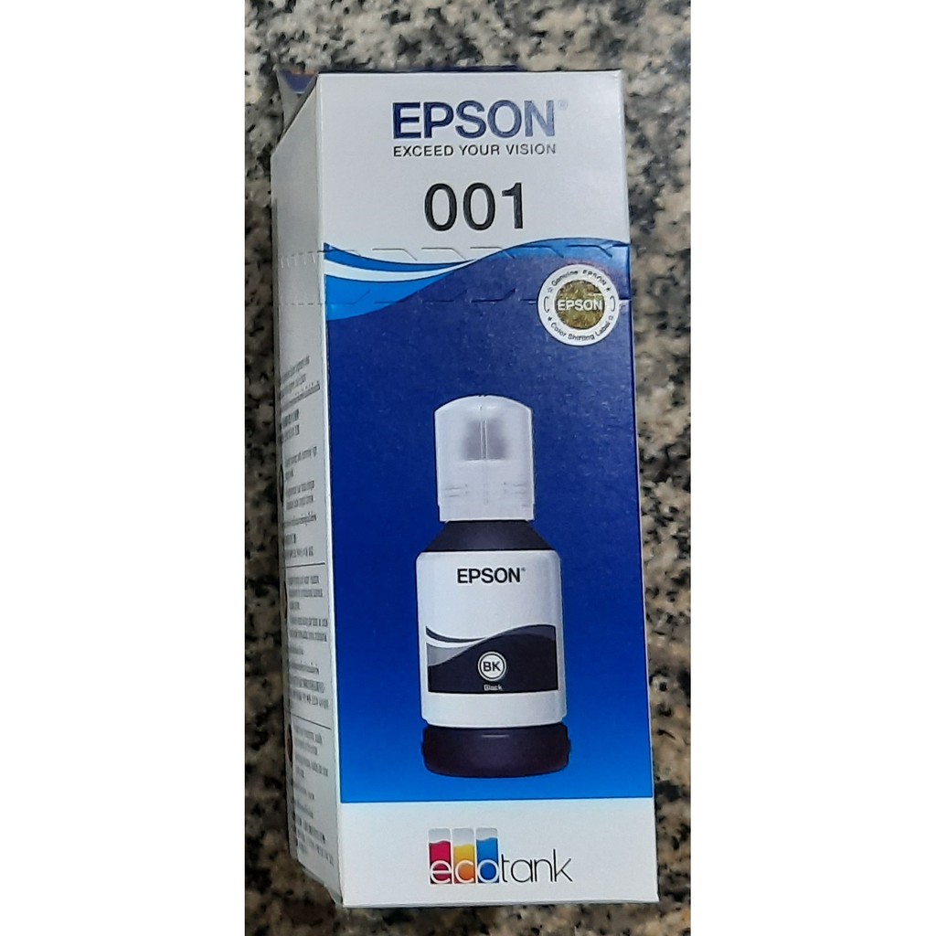 Jual Tinta Epson 001 Black Colour - ORIGINAL RESMI - Printer Epson ...
