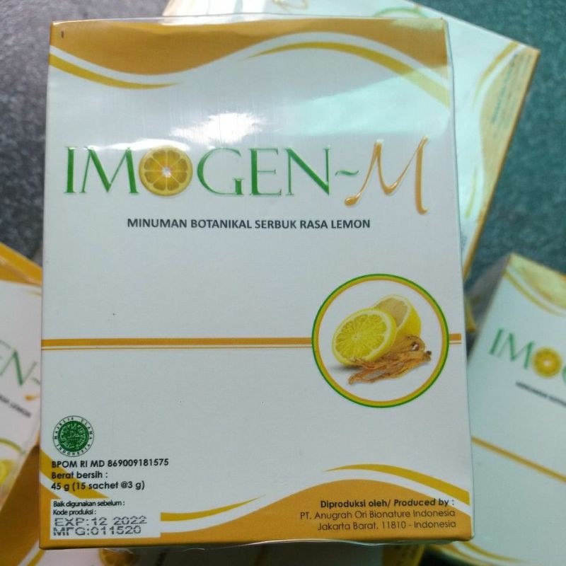 Jual imogen lemon original kemasan baru isi 15 sachet | Shopee Indonesia