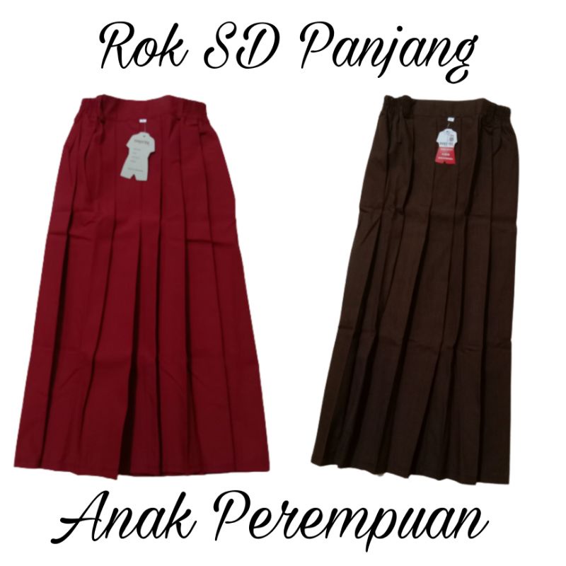 Jual Rok Sekolah SD Panjang Anak Perempuan Kelas 1 SD Sampai 6 SD ...