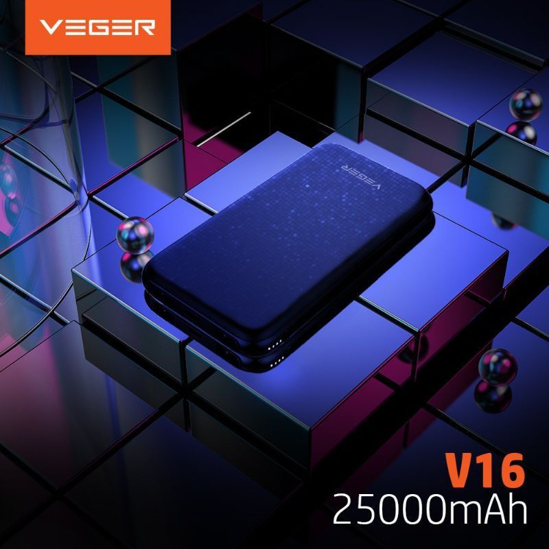 Jual ORIGINAL 100% VEGER Power Bank 10.000 dan 25.000 mAh Veger Power ...
