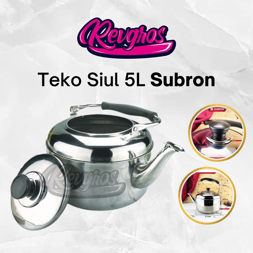 Jual TEKO BUNYI SIUL 3 LITER STAINLESS STEEL KETTLE / TEKO SUBRON ...