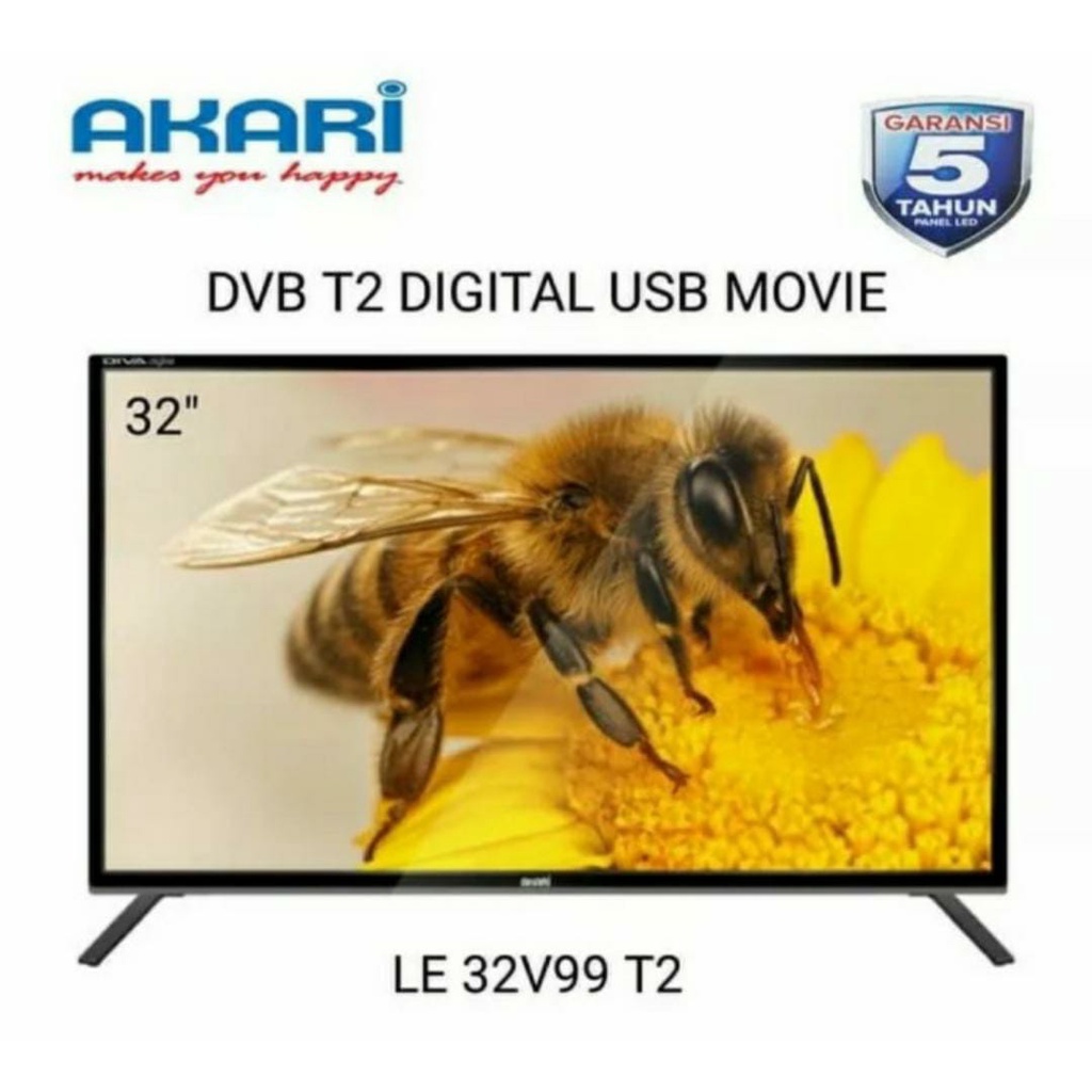 Jual Led Akari 32 Inch Digital Full HD LE-32V99T2 Garansi 5 Tahun ...