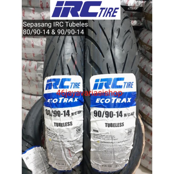 Jual PAKET BAN LUAR TUBLES IRC NR96 ECOTRAX RING 14 UKURAN 80/90-14 & 90/90-14 TUBLES FREE ...