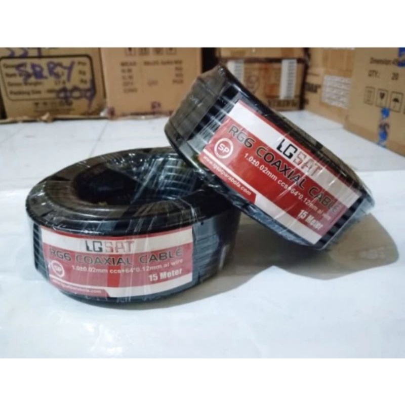 Jual PAKET KABEL PARABOLA LG SAT VENUS 15 METER SET CABLE ANTENA 15M FREE JACK RG | Shopee Indonesia