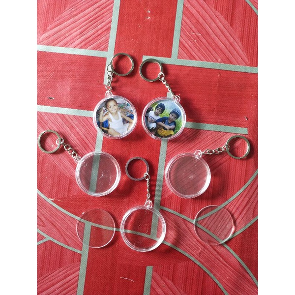 Jual Ganci insert paper custom foto Bulat/gantungan kunci akrilik ...