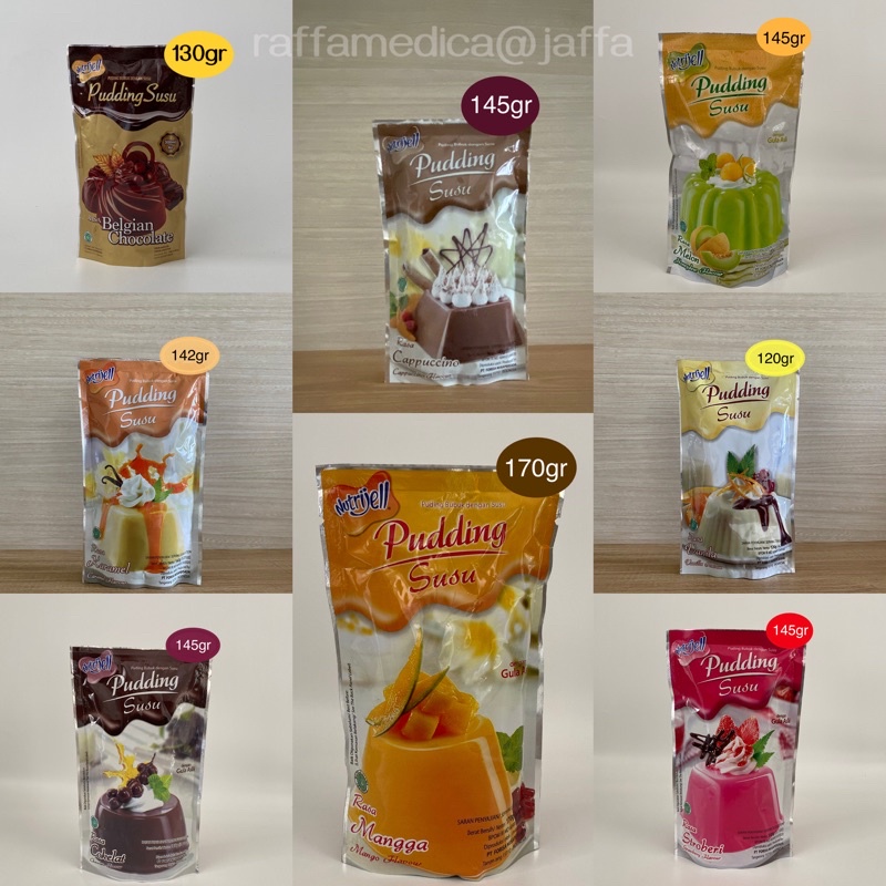 Jual NUTRIJELL Pudding Susu / Santan / Lapis dengan GULA ASLI - Aneka ...