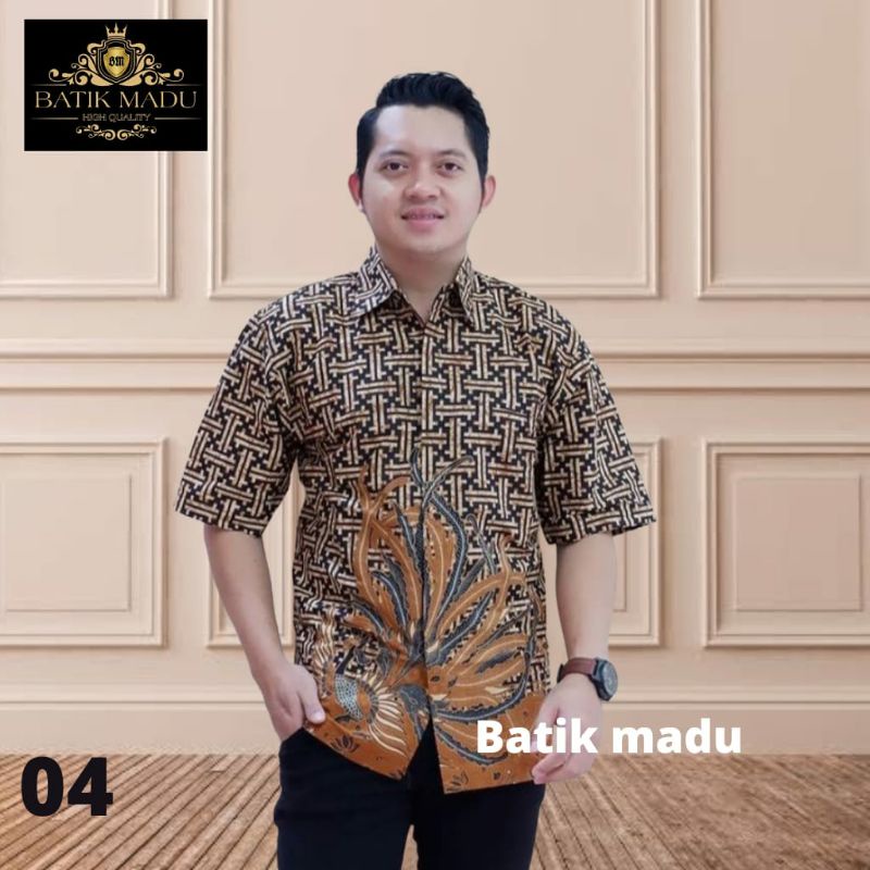 Jual ( 12 MOTIF ) Kemeja Batik Pria Lengan Pendek Full Furing Free ...