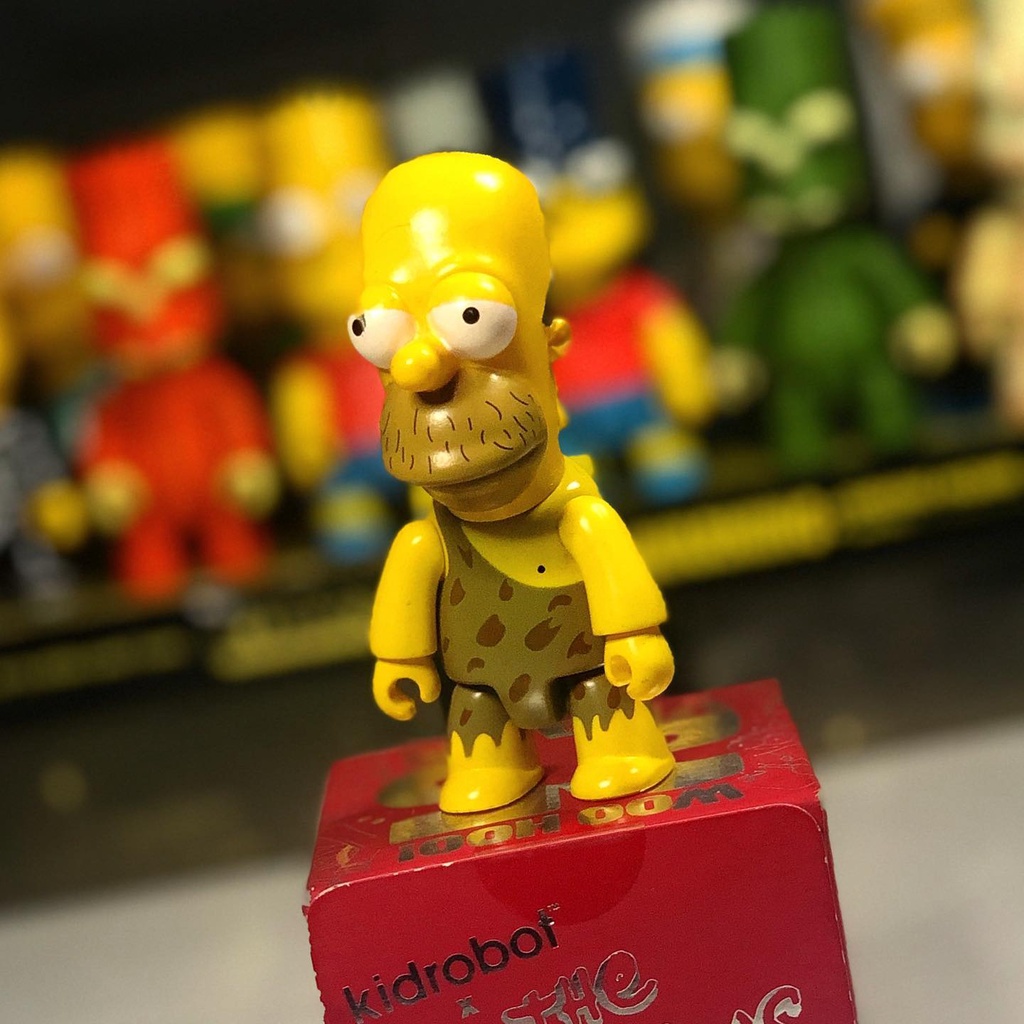 Jual THE SIMPSONS QEE FIGURE Homer Simpson Caveman Figure | Shopee ...