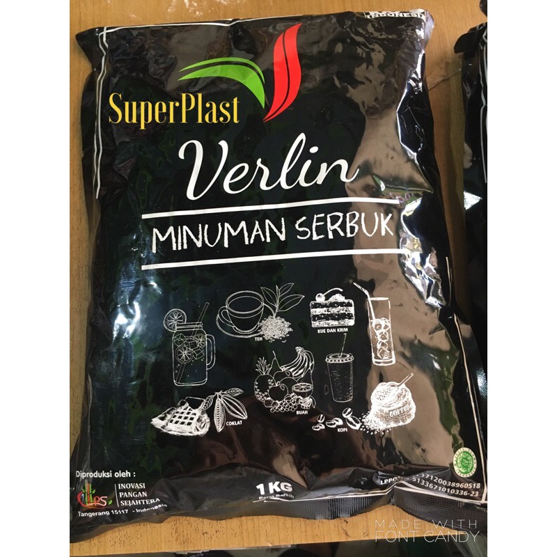 Jual Verlin bubuk minuman kekinian 1kg | Shopee Indonesia
