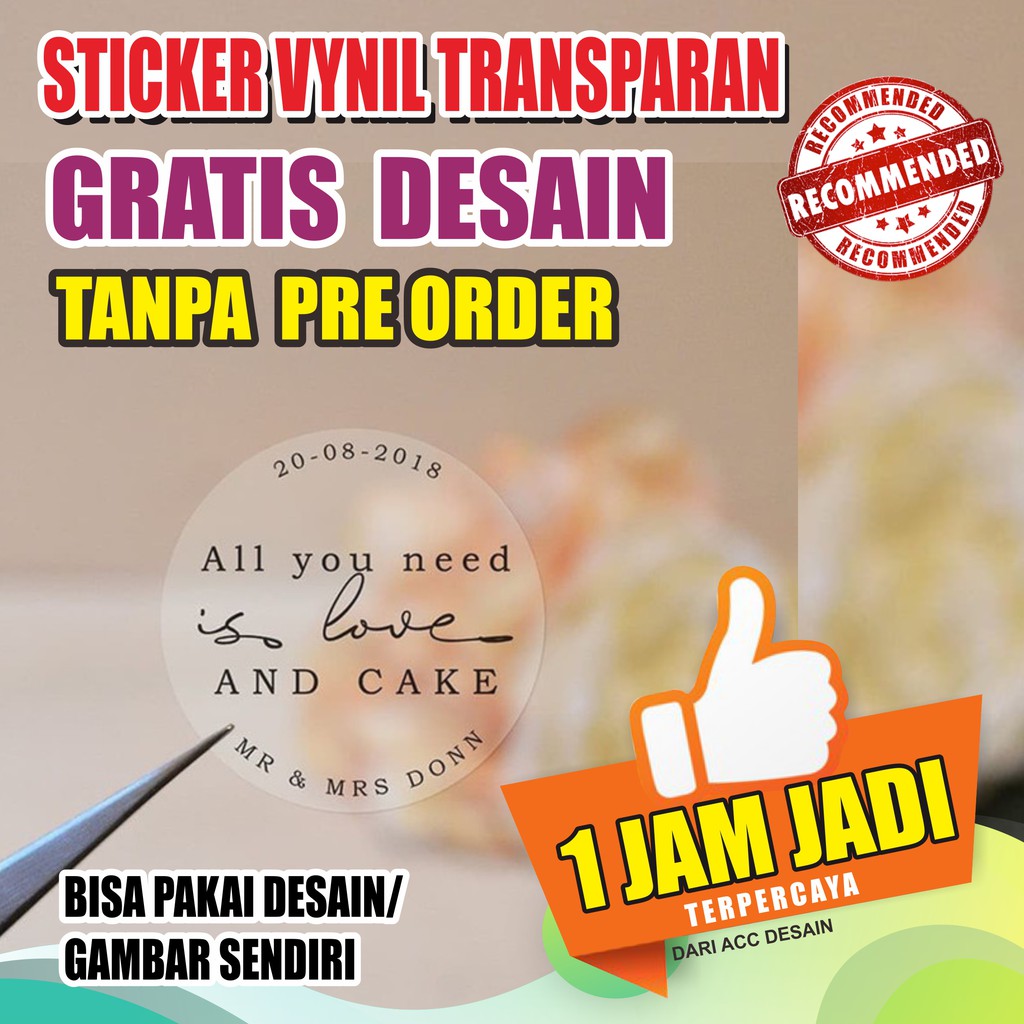 Jual STICKER TOPLES LEBARAN IDUL FITRI STICKER TRANSPARAN vynil CUSTOM ...