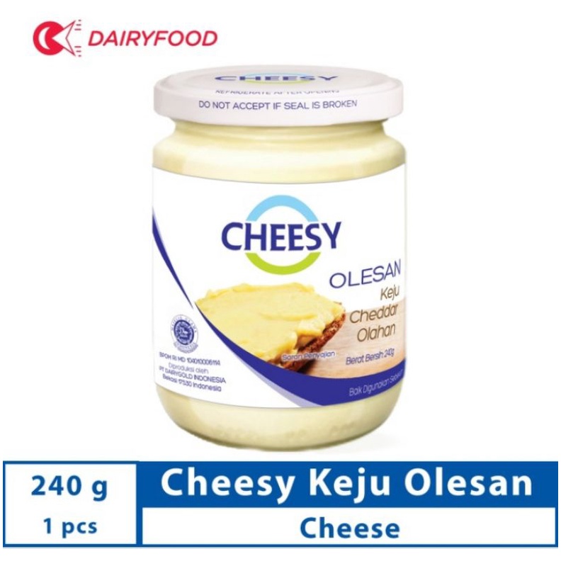 Jual keju olahan oles/chessy cheddar cheese spread 240gr | Shopee Indonesia