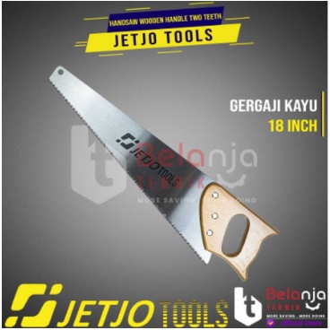 Jual JETJO TOOLS Handsaw Wooden Handle 3 Teeth Gergaji Potong Kayu 18 ...