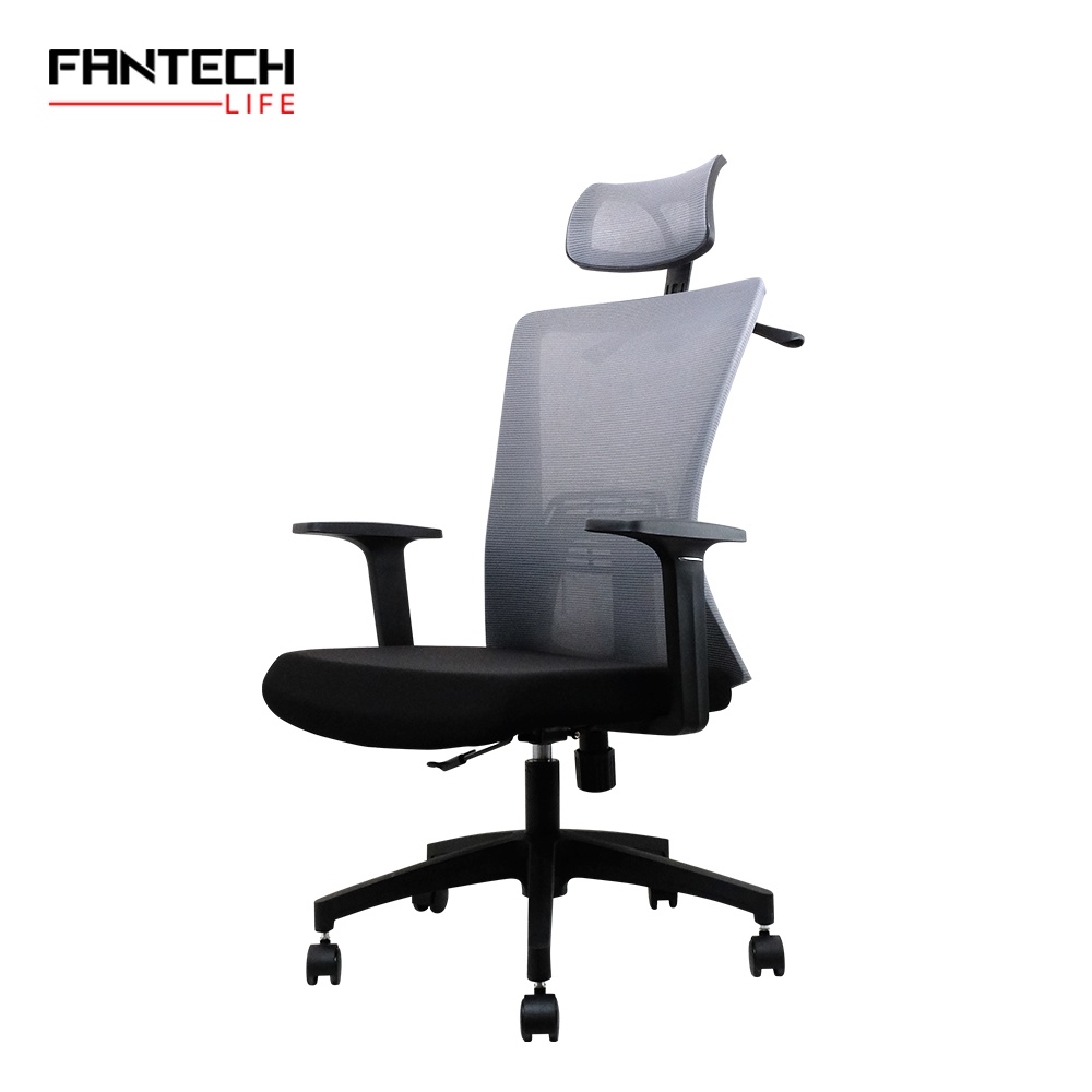 Jual Fantech OCA258 Office Chair - Kursi Kantor Jaring Grey | Shopee ...
