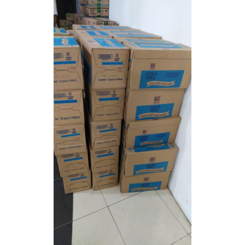Jual Susu UHT Ultra plain 1 L x 12 pcs kartonan | Shopee Indonesia
