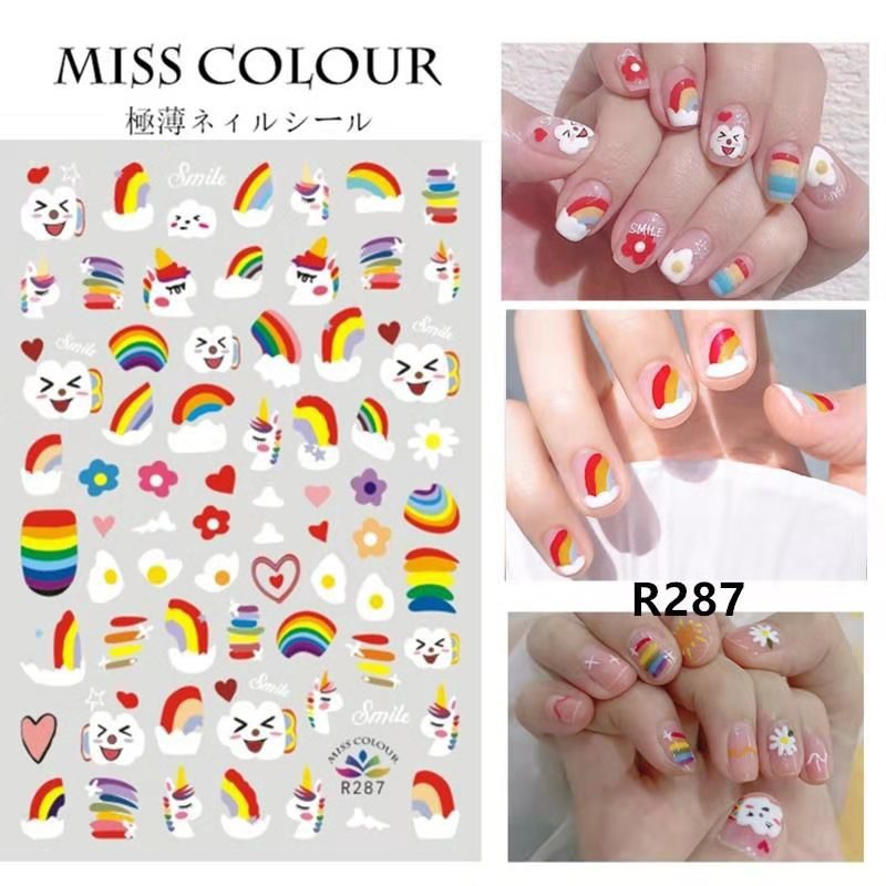 Jual Sticker Kuku Nail Art / Sticker Nail Art / Hiasan Kuku Sticker ...