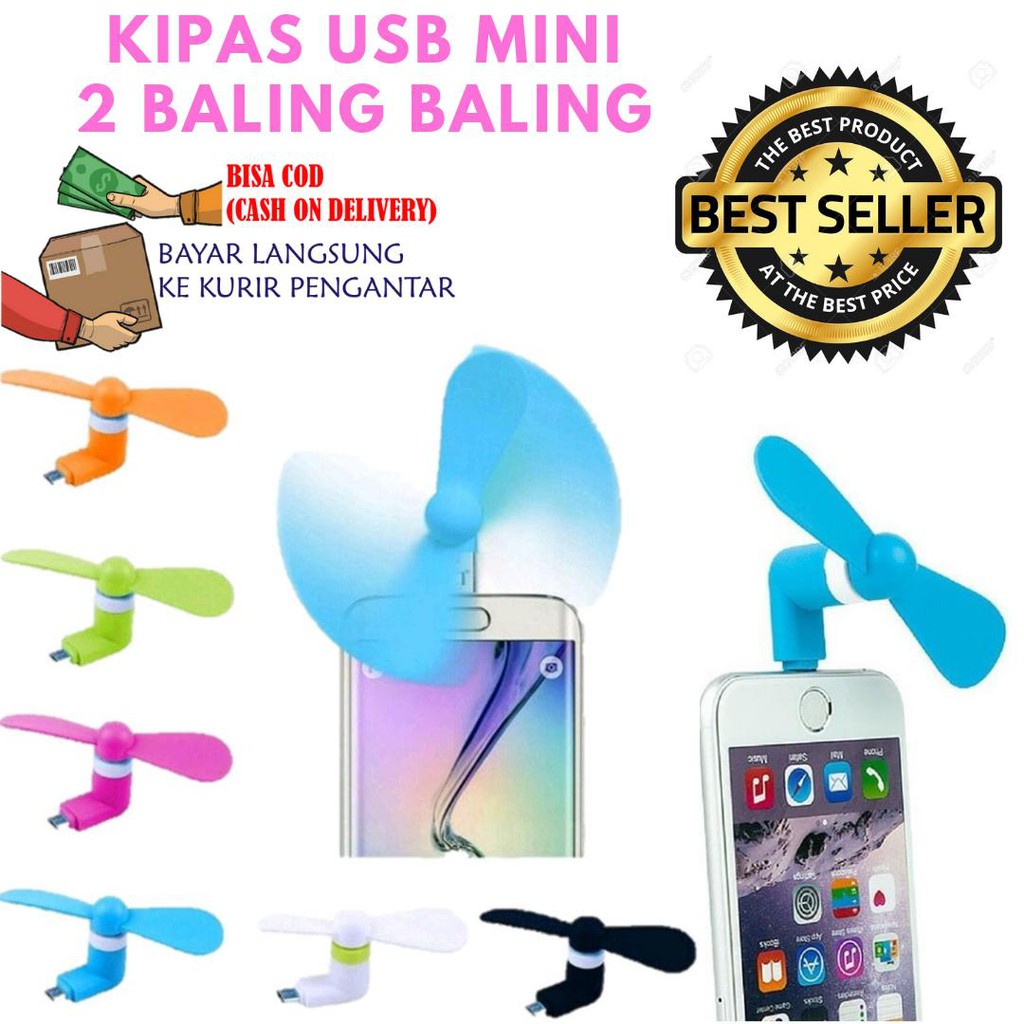 Jual Kipas Tangan Mini USB Portable Fan For Android And Computer ...