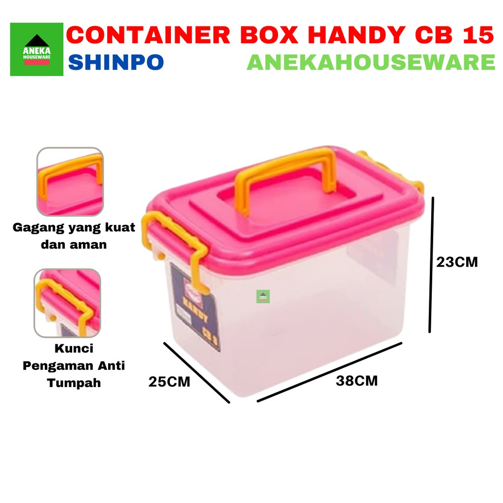 Jual Container Box Plastik Menyimpan Serbaguna CB 15 SHINPO | Shopee ...