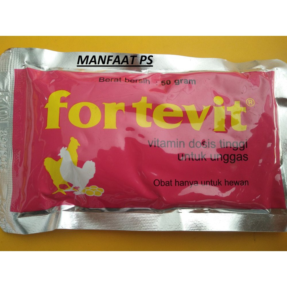 Jual multivitamin hewan dosis tinggi fortevit 50 gram produksi medion ...