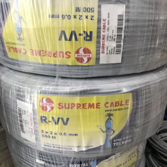 Jual Kabel Telepon Supreme isi 4 / Kabel Telpon Supreme isi 4 500M ...