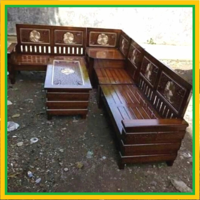 Jual Meja Kursi Tamu Jati Untuk Ruangan Sudut/ Pojok | Shopee Indonesia