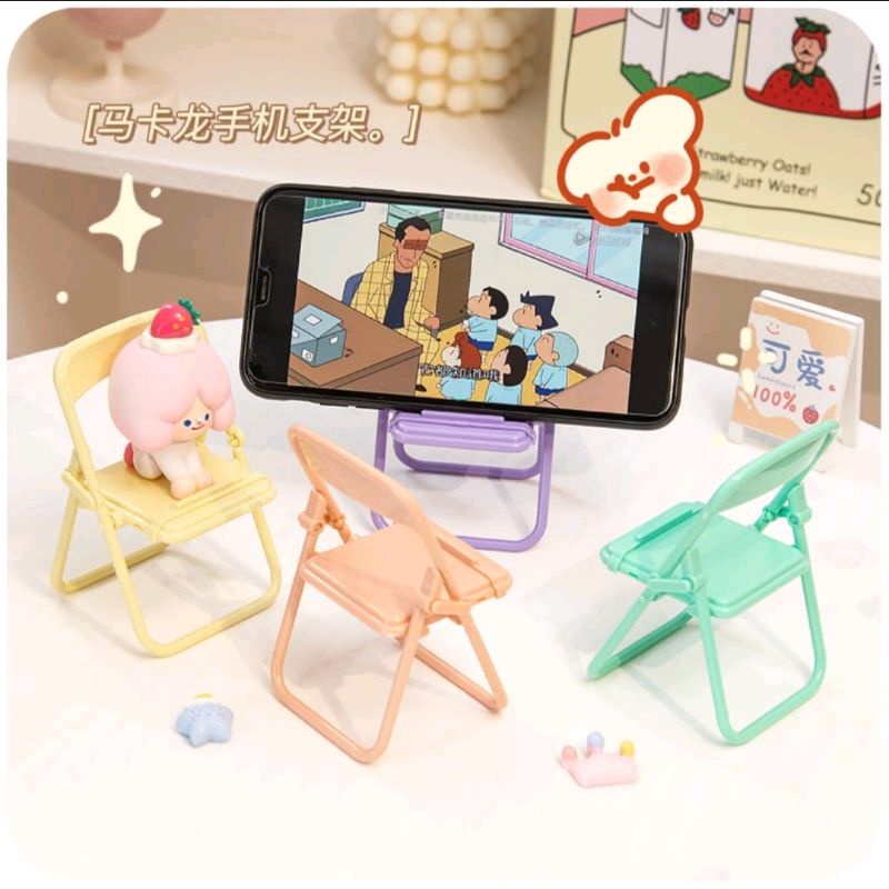 Jual Stand Handphone model kursi lipat warna macaron | Shopee Indonesia