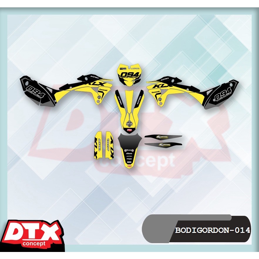 Jual Decal gordon decal KLX GORDON decal KLX GORDON full body stiker ...