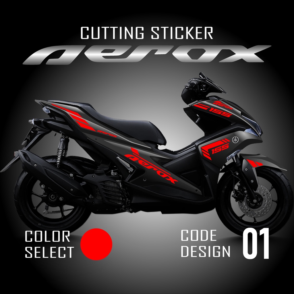 Jual Stiker Cutting AEROX 155 VVA - Sticker Striping Lis Timbul Variasi ...