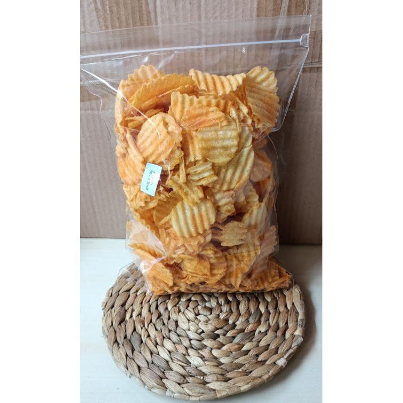 Jual Keripik Kentang Ct Sapi Panggang 250gr||Snack Kiloan | Shopee ...