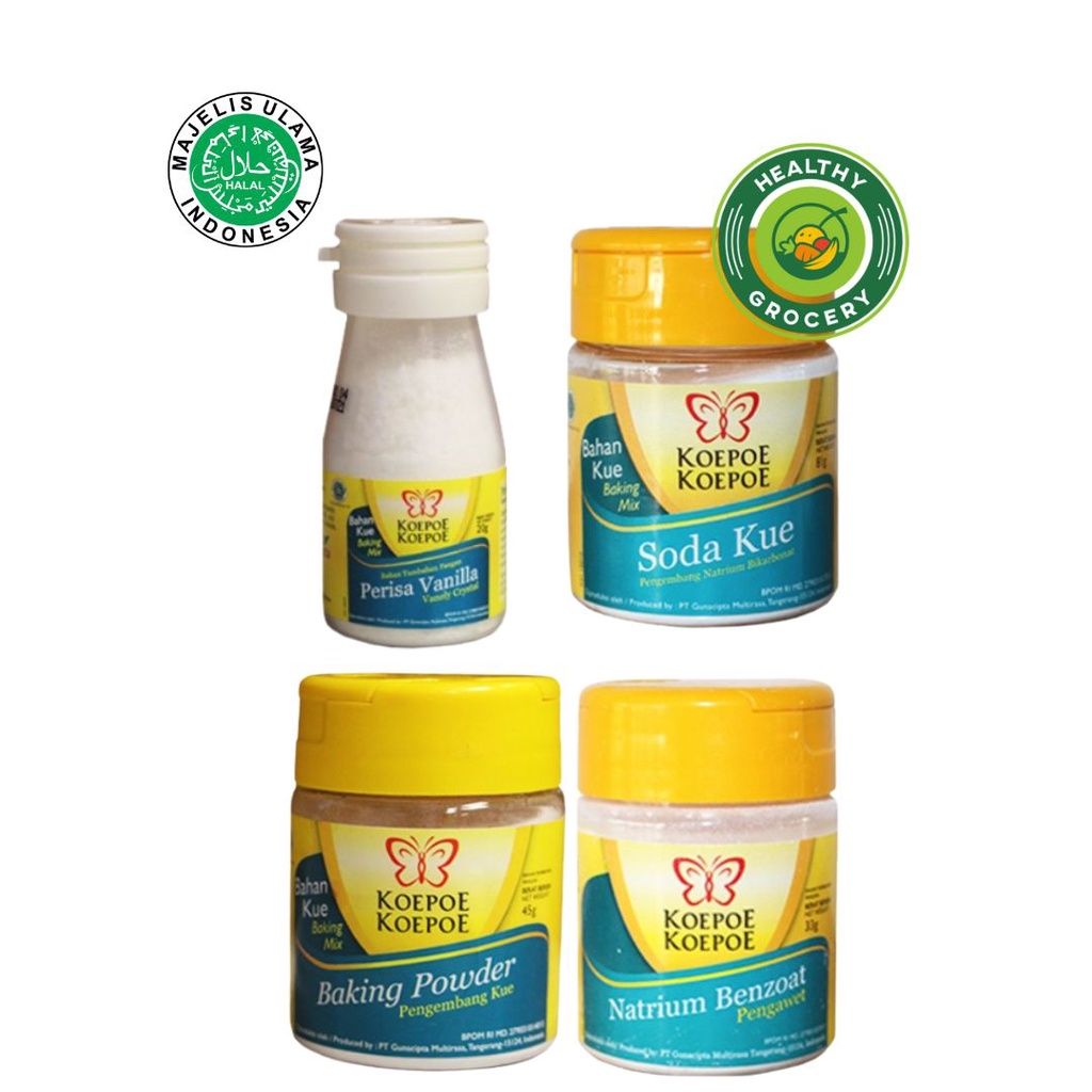Jual Koepoe Koepoe Baking Powder / Perisa Vanilla / Natrium Benzoate ...