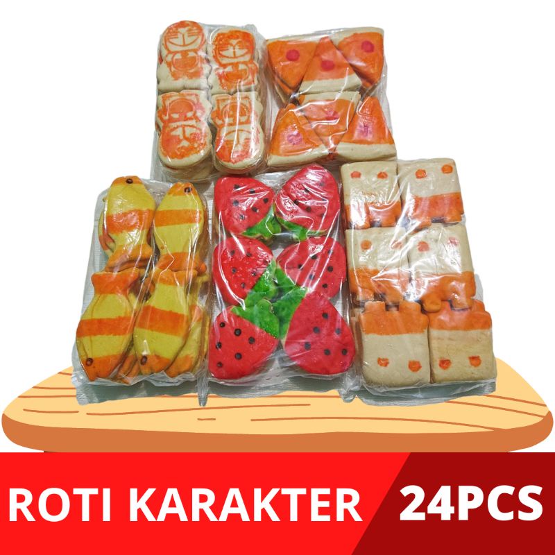 Jual Roti Karakter 24pcs Frozen Foods Roti Boneka Goreng Spongebob ...
