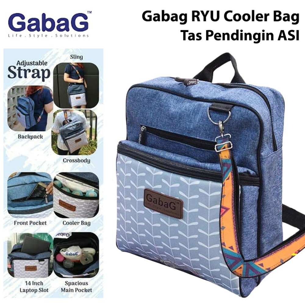 Jual Tas GABAG RYU Backpack Sling Cooler Thermal Bag Ransel Diaper Tas ...