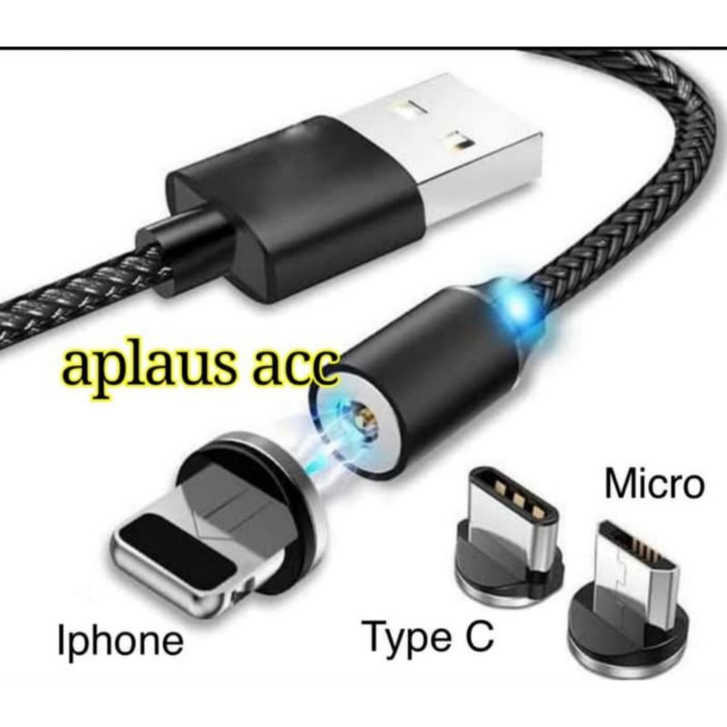 Jual Kabel Data Magnetic 3 in 1 Lightning/Type C/Micro | Shopee Indonesia